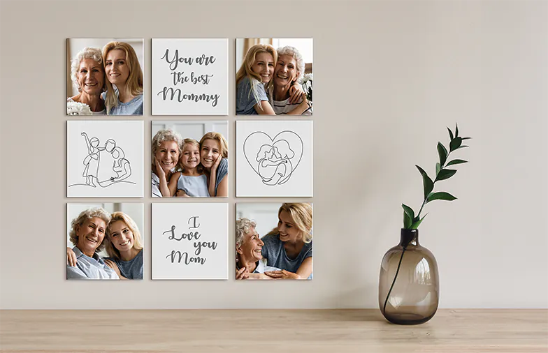 Photo Tiles Create Restickable Wall Art For Mom