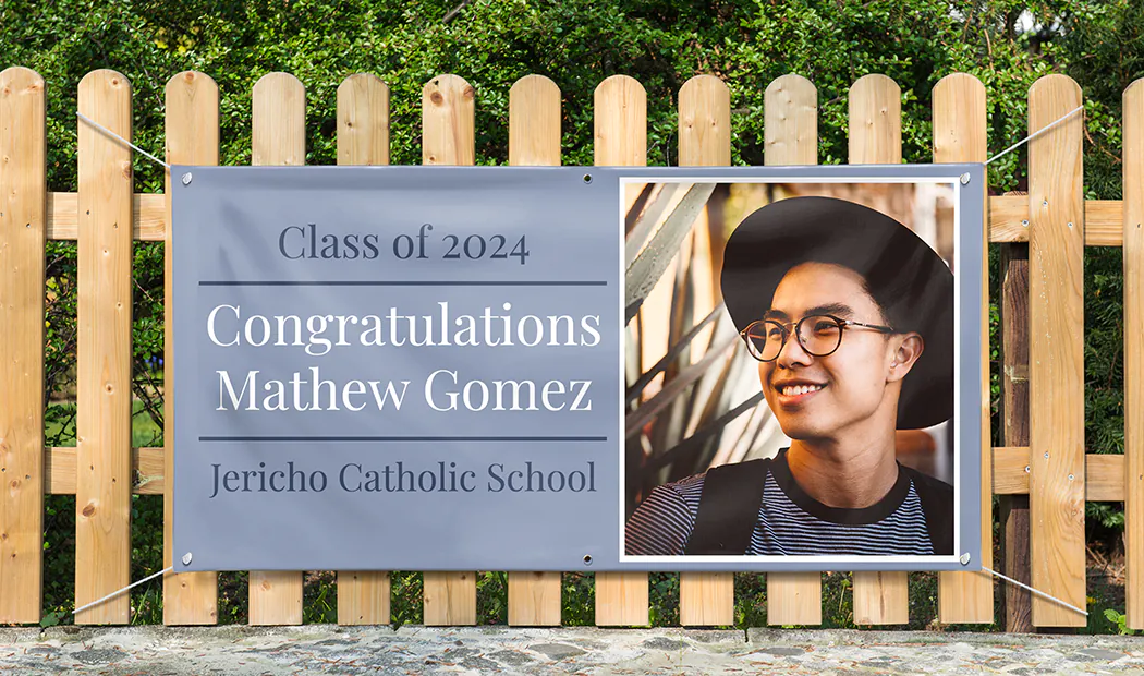 Graduation Vinyl Banner 48” x 24” | Indoor Or Outdoor Banner